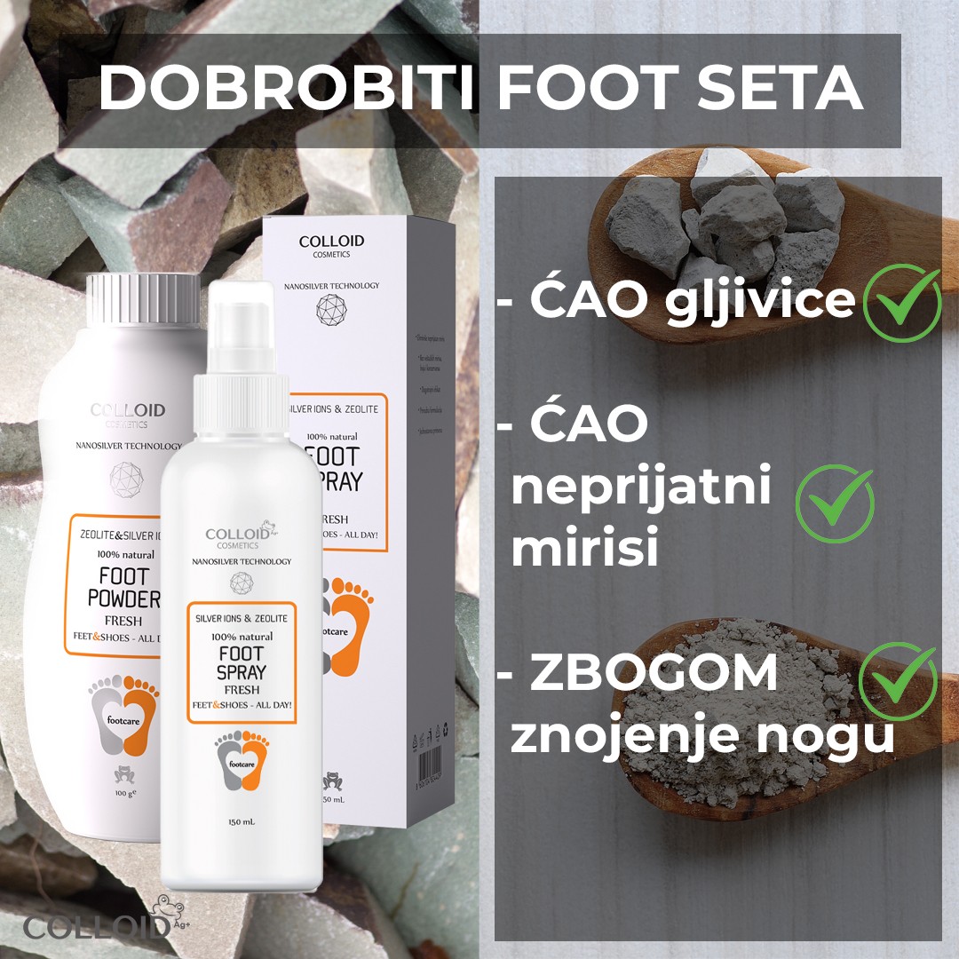 Foot spray – Eliminiše gljivice i neprijatne mirise - Koloid